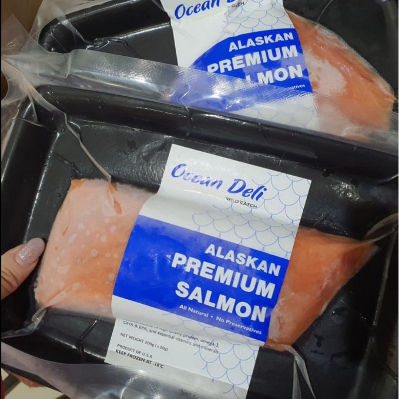 Jual SALMON FRESH SASHIMI GRADE 200GRAM FROZEN FISH | Shopee Indonesia