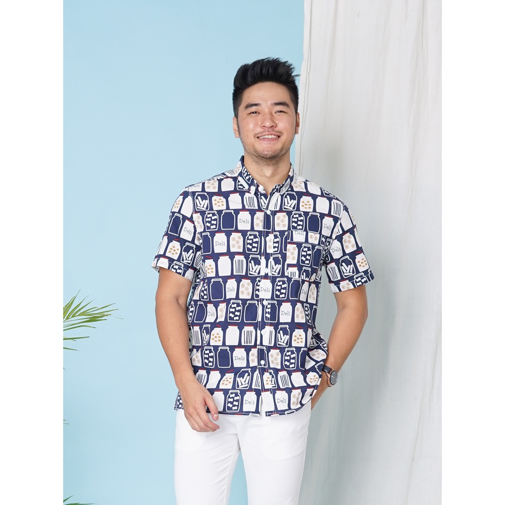 Jual Blue Deli Summer Shirt (Available Big Size) | Shopee Indonesia