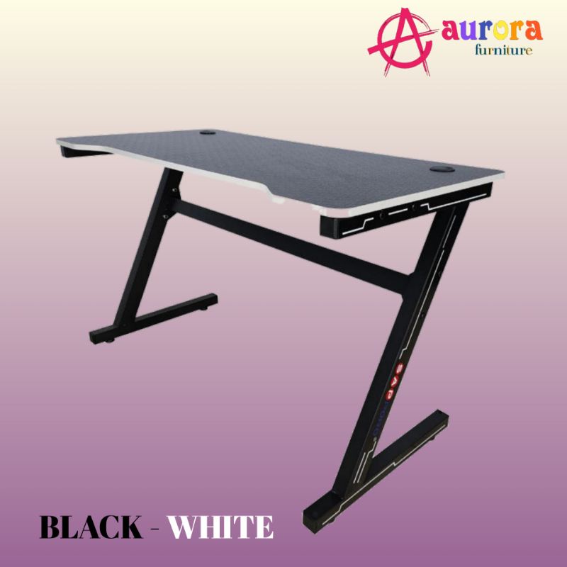 Jual Meja gaming / meja laptop / meja kerja SAP BLACK - WHITE | Shopee ...