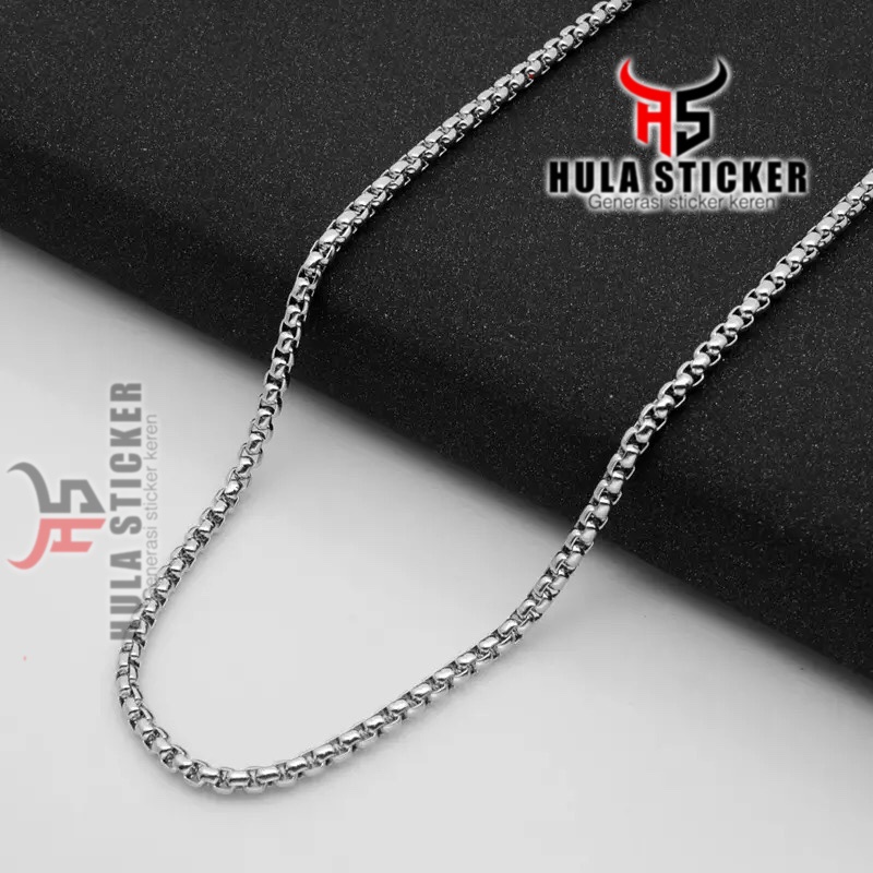 Jual Rantai Kalung Titanium Stainless Premium 316L Pria Wanita Anti ...