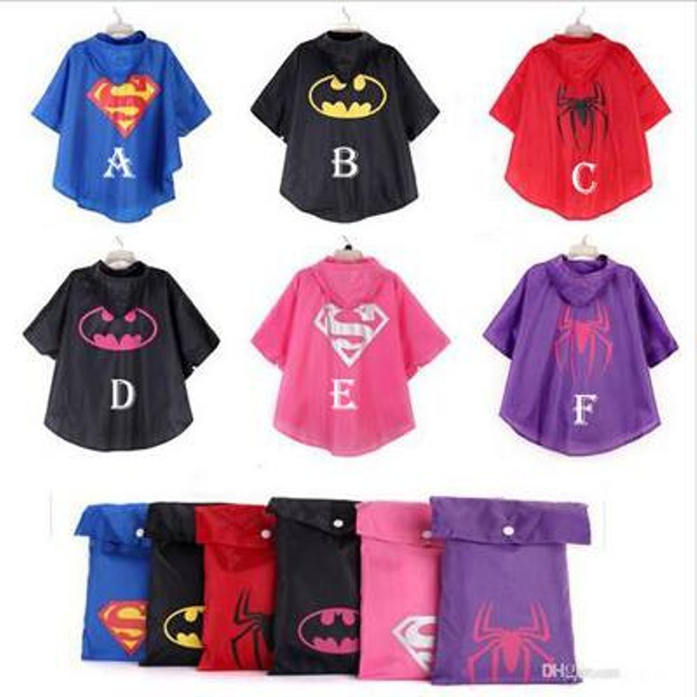 Jual SUPERHEROES RAINCOAT / JAS HUJAN SUPERHERO / CHILDREN RAINCOAT ...
