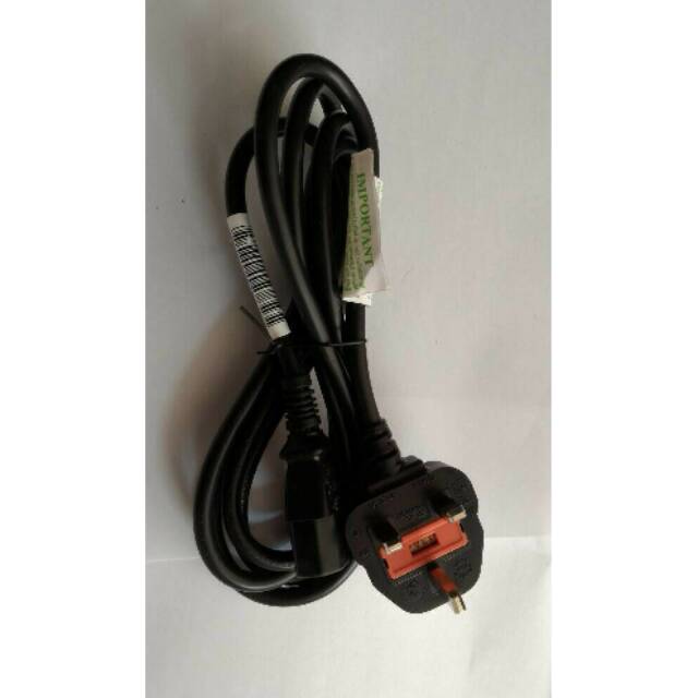 Jual KABEL POWER LISTRIK BERKEPALA 3.TEBAL 1,8 METER | Shopee Indonesia