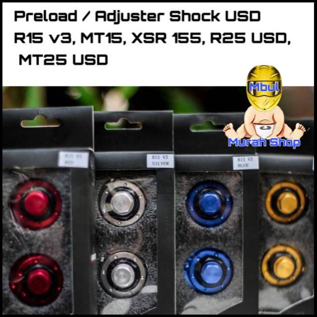 Jual Preload Shock Upsidedown R15 V3 Mt15 Xsr155 R25 Mt25 New Adjuster ...
