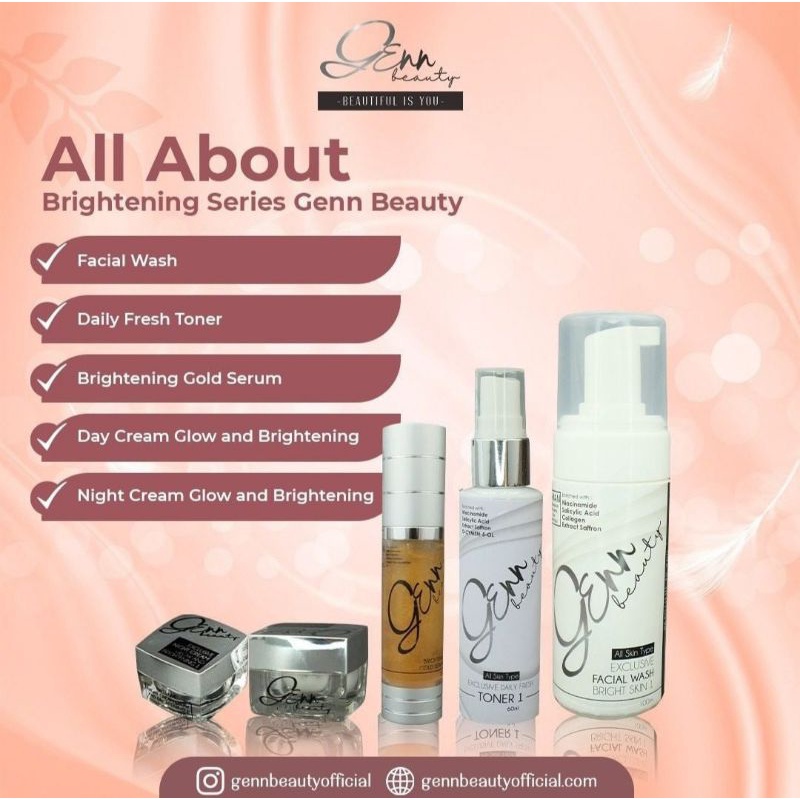 Jual Brightening Series Genn Beauty | Shopee Indonesia