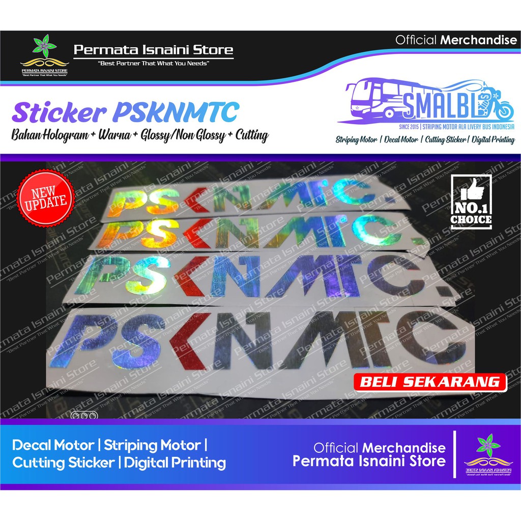 Jual Sticker Hologram PSKNMTC. PASUKAN MATIC Cutting by PIS | Shopee ...