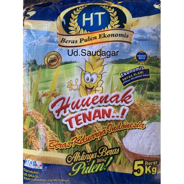 Jual Beras Pulen HT Huenak Tenan 5kg / 10kg | Shopee Indonesia