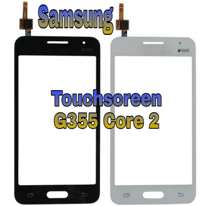 Jual Touchscreen samsung core 2 G355 black white tc ts + ic | Shopee Indonesia