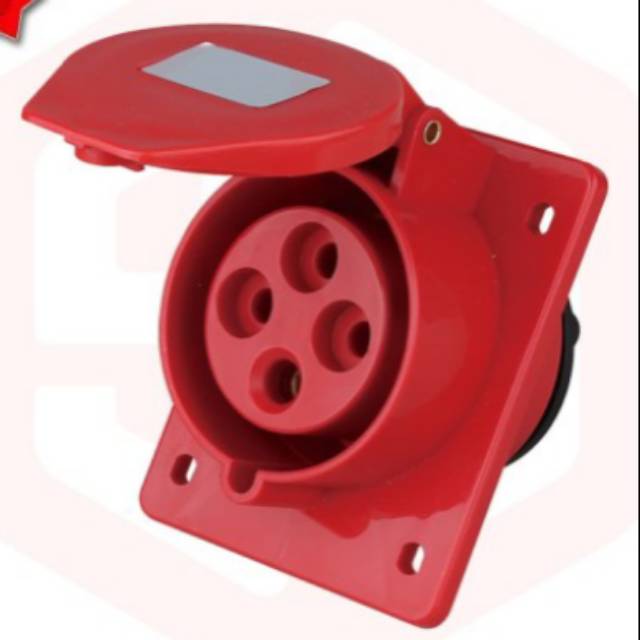 Jual Stop Kontak / Socket Panel Mounting 4P / 4 Pin 32A 220V Fort CEE | Shopee Indonesia