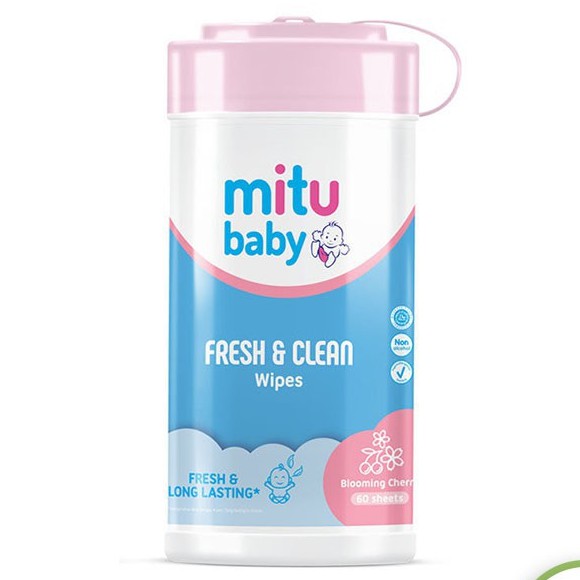 Jual Mitu Wipes Tisu Basah BOTOL 60 sheets | Shopee Indonesia