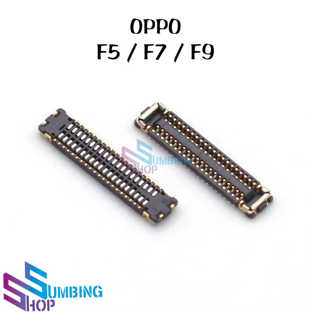Jual Konektor Lcd Opp F5 F7 F9 Soket Connector Fpc On Board | Shopee Indonesia