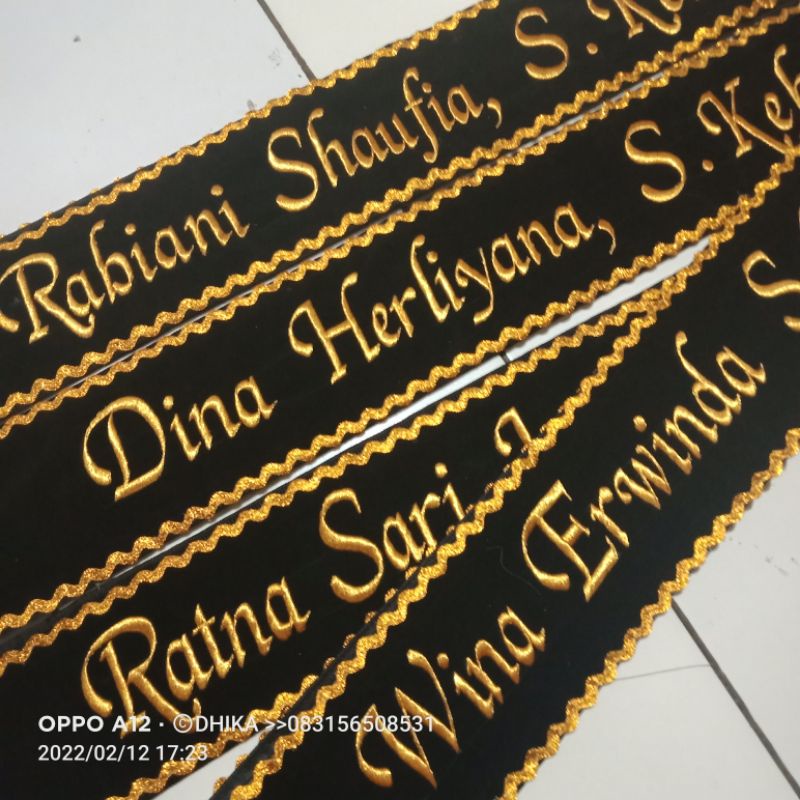 Jual Selempang Wisuda Buludru Renda Biku (( DUA LAPIS )) | Shopee Indonesia