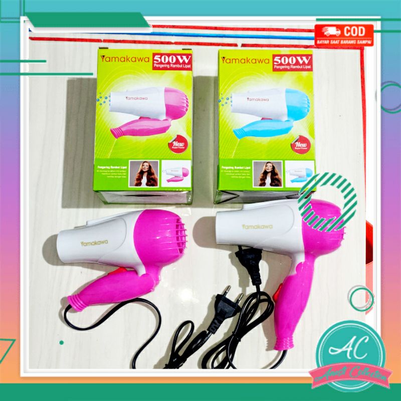 Jual Alat pengering rambut elektrik hairdryer lipat listrik portable ...
