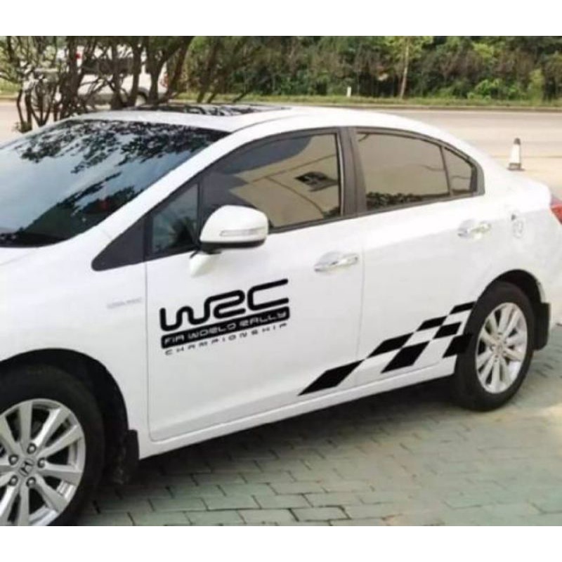 Jual STIKER MOBIL cutting sticker body samping mobil sedan | Shopee ...