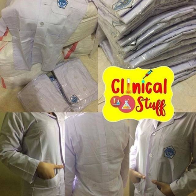 Jual Jas lab / jas laboratorium + bordir Logo murah | Shopee Indonesia