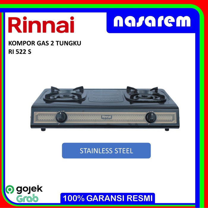 Jual KOMPOR GAS 2 TUNGKU RINNAI RI522S | Shopee Indonesia
