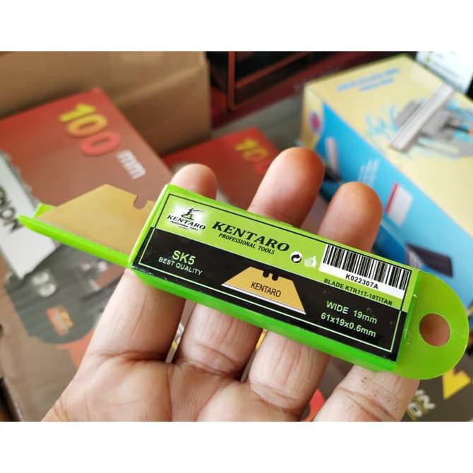 Jual Populer] Refill Cutter Utility Heavy Duty 10Pcs Blade Sk5 Titanium Coated | Shopee Indonesia