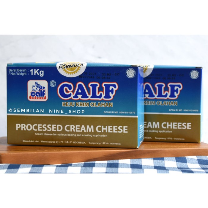 Jual Krim- Calf Processed Cream Cheese 1 Kg - Halal Keju Krim Olahan ...