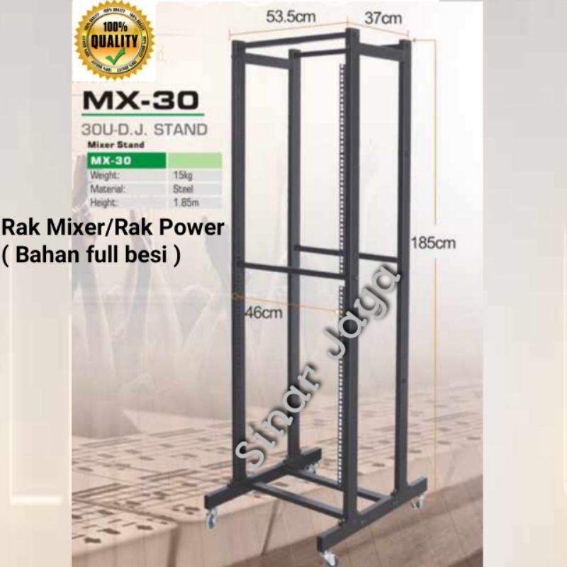 Jual Rak Mixer / Rak Power / Rak Audio 30U.D.J NEW ( Bahan full besi ...