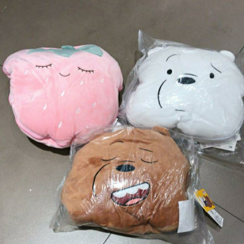 Jual MINISO Balmut / bantal selimut miniso / bantal we bare bears ...