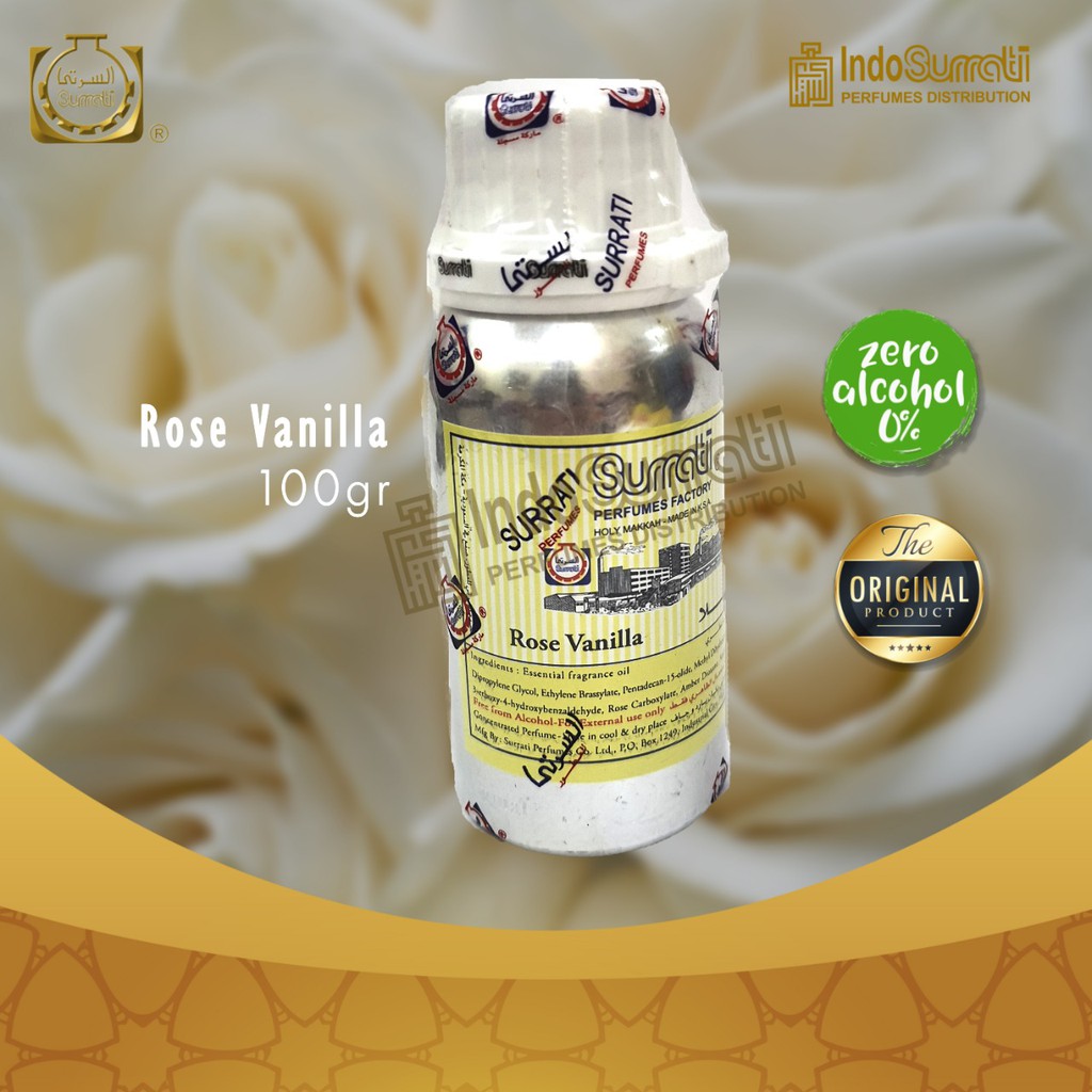 Jual Parfum ROSE VANILLA 100gr by Surrati Perfumes | Bibit Minyak Wangi ...