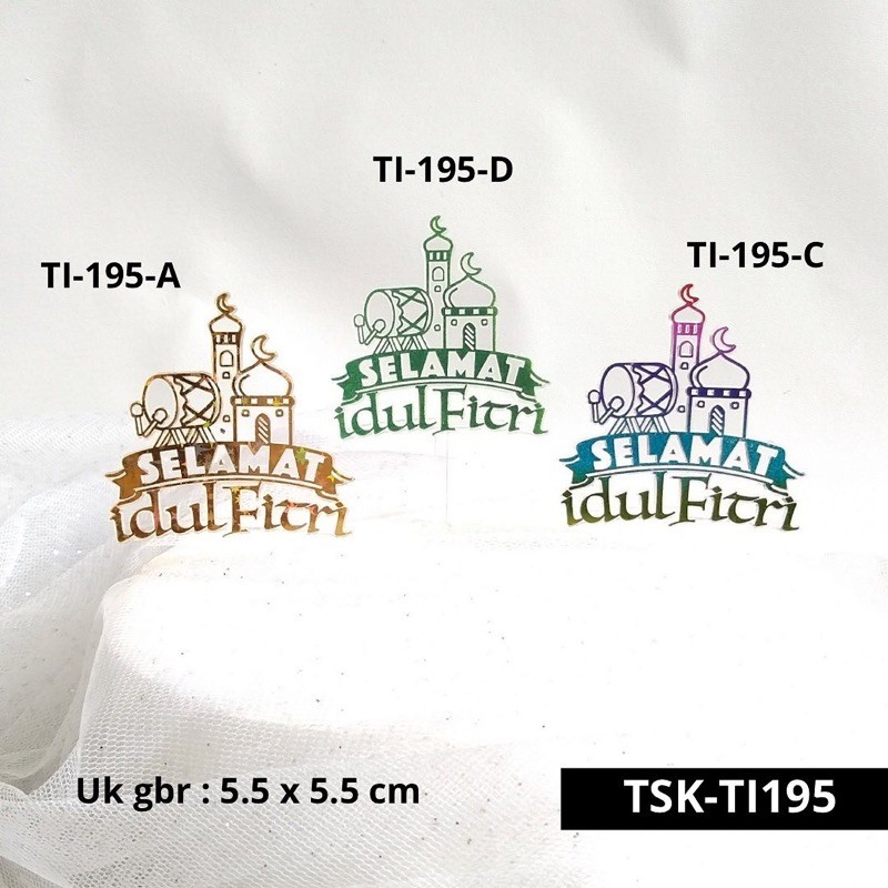 Jual TSK TI195 - Hiasan Tusukan Kue Cake Topper Akrilik Mini Selamat ...