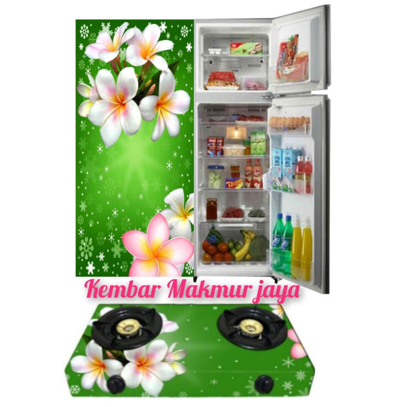 Jual WALLPAPER KULKAS 2 PINTU KOMPOR 2 TUNGKU BUNGA KEKINI TANAMAN ...
