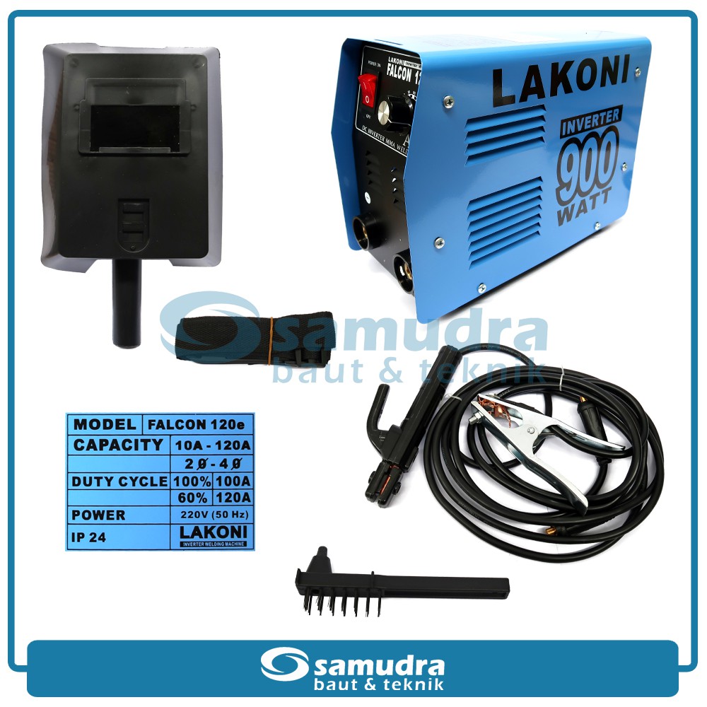 Jual MESIN TRAFO LAS MMA INVERTER LAKONI FALCON 120E 900 WATT 120 A | Shopee Indonesia