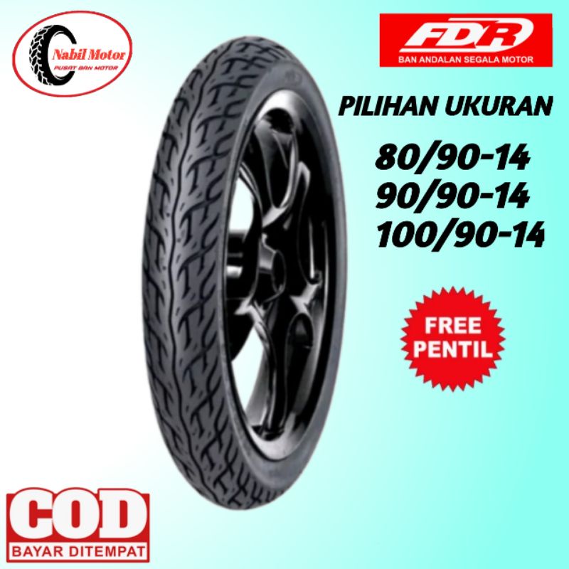 Jual BAN TUBLES FDR FLEMINO ( 80/90-14 ), ( 90/90-14 ), ( 100/90-14 ) TUBELESS RING 14 MOTOR ...