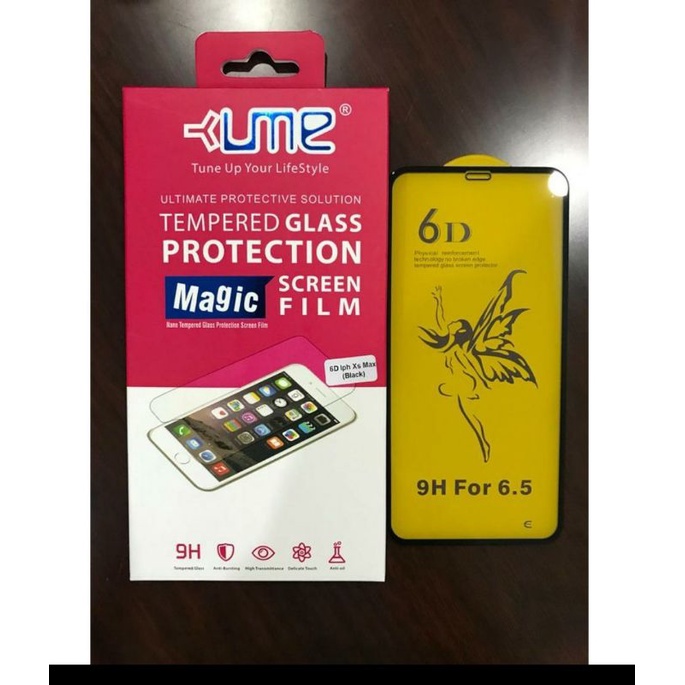 Jual Temperglass/pelindung layar/pelindung kaca hp UME 6D iphone x/xr ...