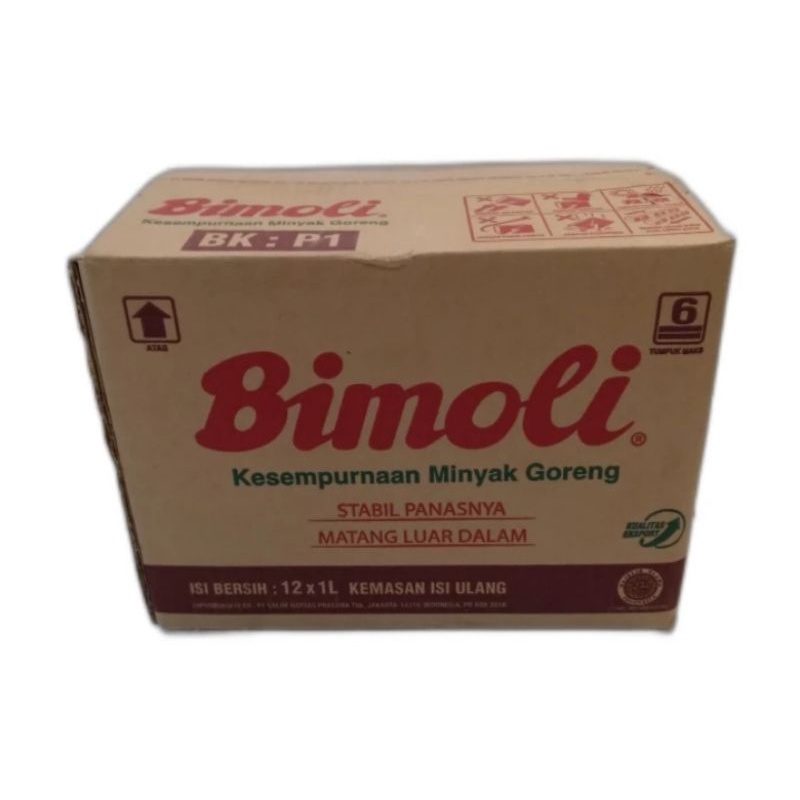 Jual Bimoli Minyak Goreng 1liter (kemasan 1 dus isi 12 Pouch) | Shopee ...