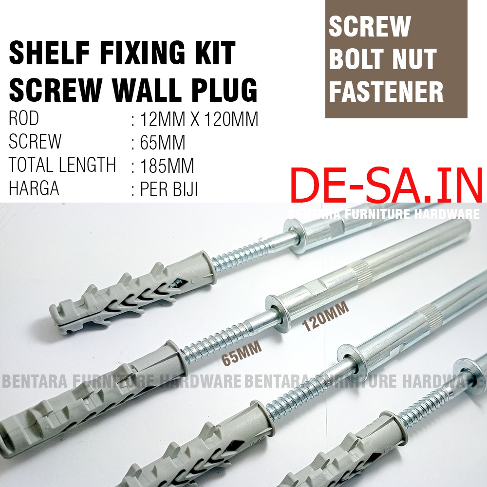 Jual 5 INCHI PEN AMBALAN MELAYANG SKRUP VISER - BRACKET FLOATING SHELF ...