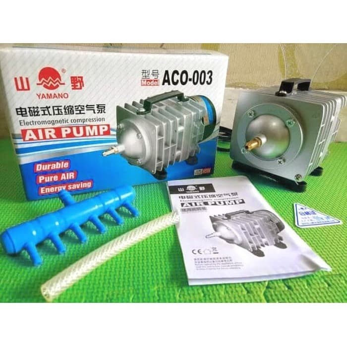 Jual Pompa Udara Aerator Aquarium Kolam Yamano ACO-003 Oksigen Blower ...