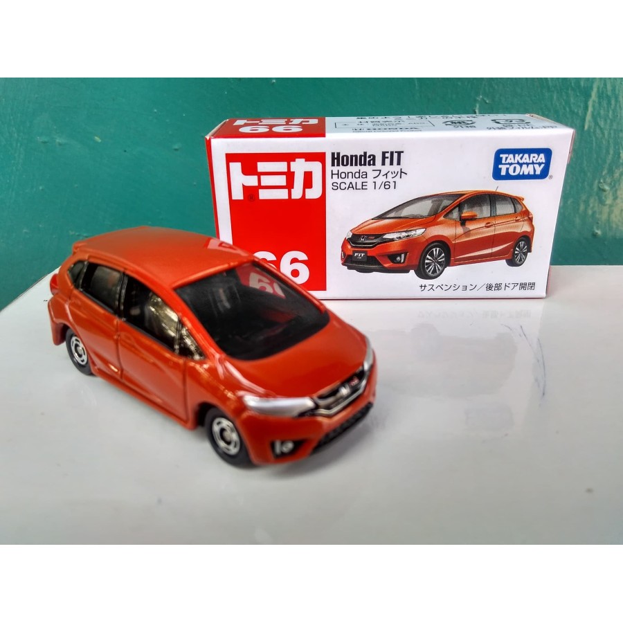 Jual Tomica reguler No 66 Honda Fit Jazz yellow diecast mobil takara tomy bahan besi | Shopee ...