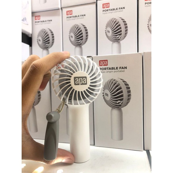 Jual KIPAS ANGIN MEJA PORTABLE "APA" PUTIH | Shopee Indonesia