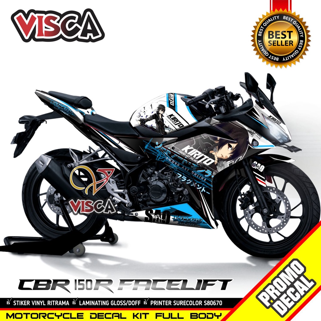 Jual Decal CBR 150R Facelift Full Body Stiker CBR 150R Facelift Full ...