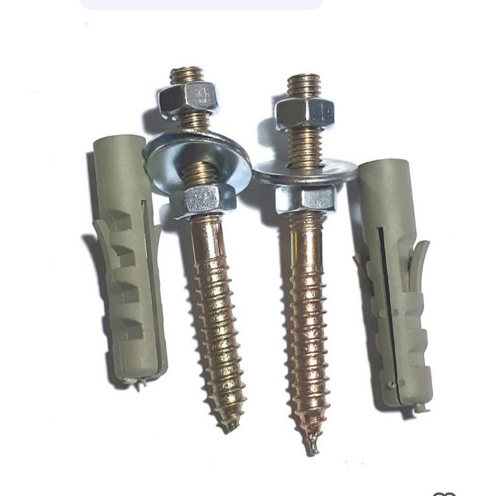 Jual baut bawah kloset + viser..(baut gasket abu) (sepasang) | Shopee ...