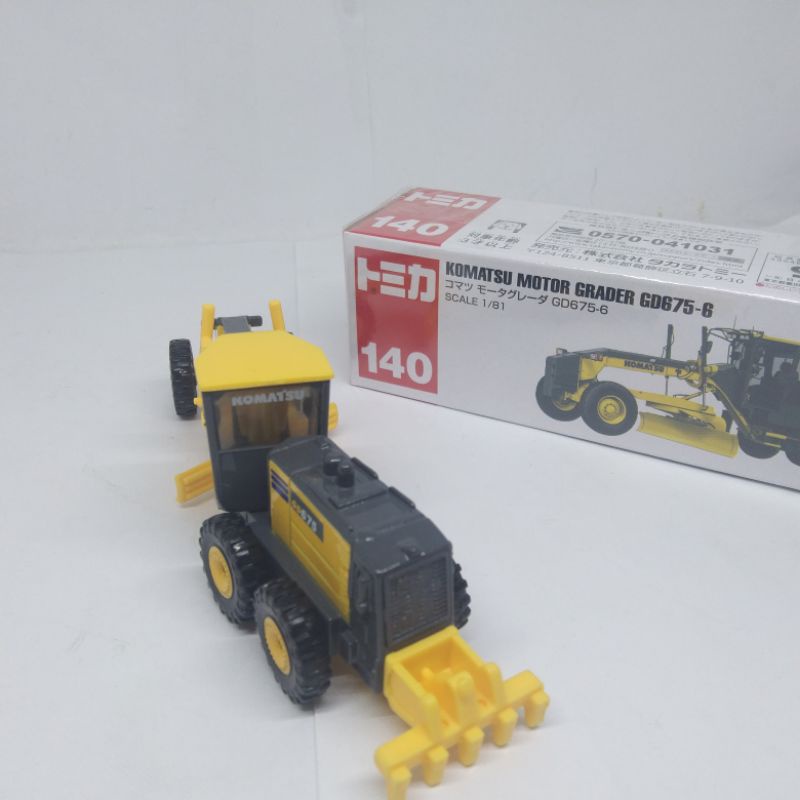 Jual Tomica No 140 Komatsu MOTOR GRADER Diecast Alat Berat Takara Tomy ...