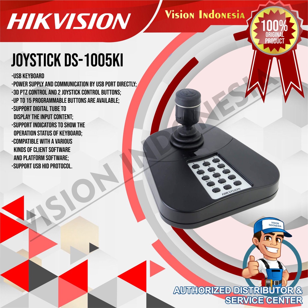 Jual HIKVISION KEYBOARD JOYSTICK USB DS-1005KI | Shopee Indonesia