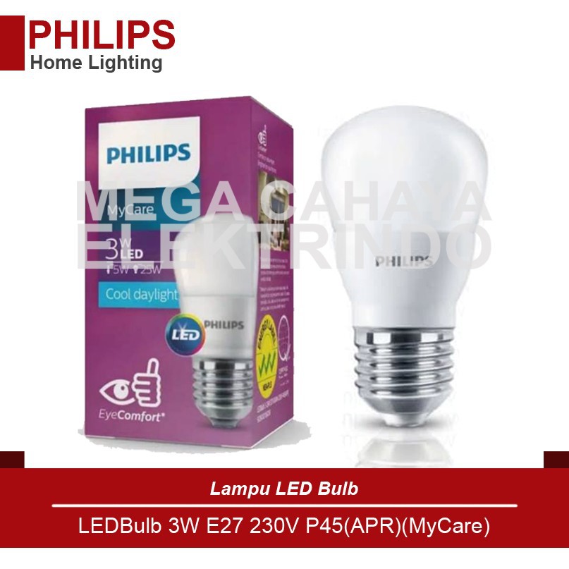 Jual Lampu LED Philips 3W - Putih / 3.5WKuning - LED Bulb | Shopee ...