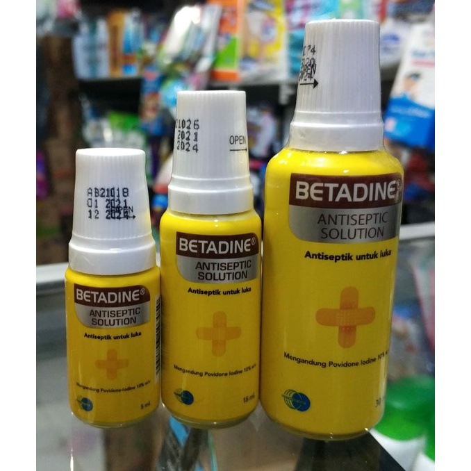 Jual Betadine 5ml 15ml 30ml | Betadine Antiseptic Solution | Obat Merah ...