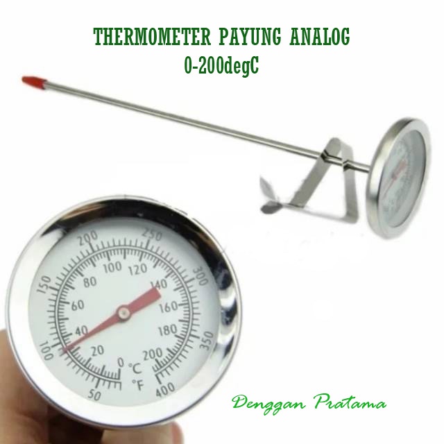 Jual Thermometer Termometer Analog Masak Kopi Daging BBQ Susu Manual ...