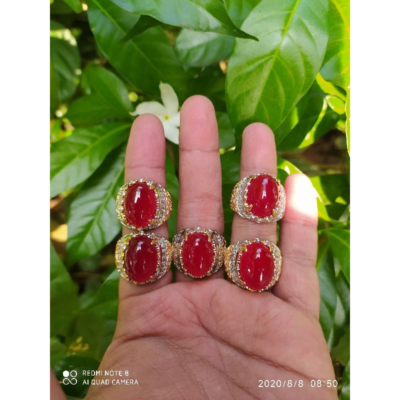 Jual CINCIN BATU AKIK RED BARON (N) | Shopee Indonesia
