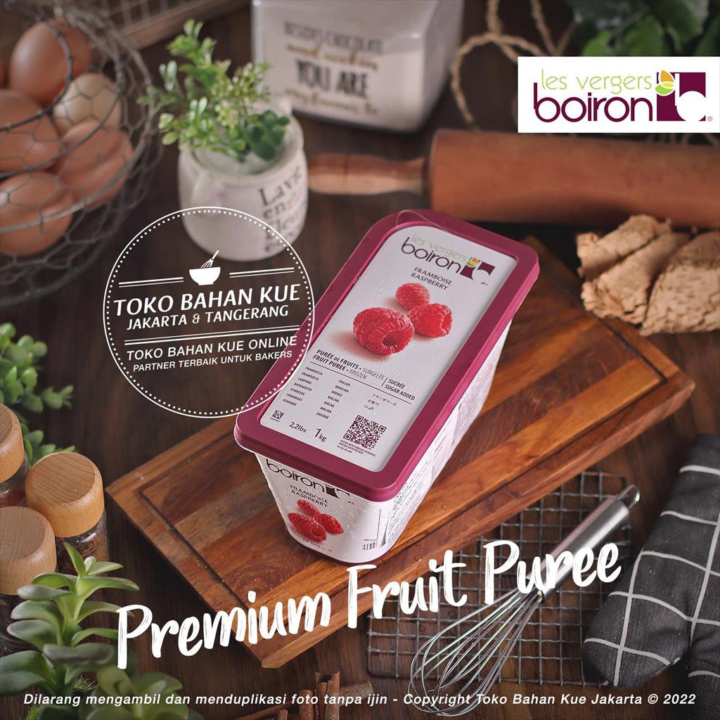 Jual Boiron Raspberry Fruit PUREE 1kg Frozen Food Import Framboise ...