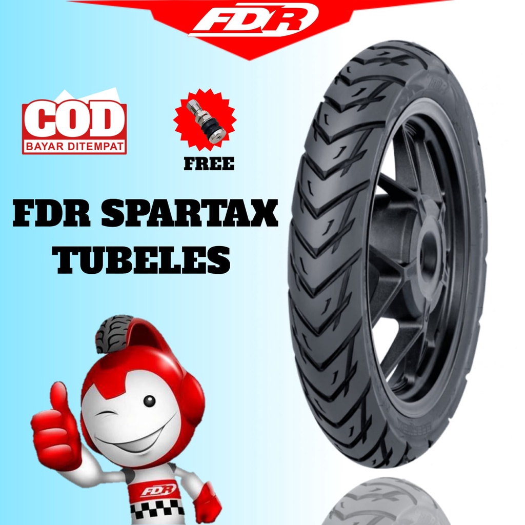Jual ban fdr spartax ring 14 Tubles free pentil tubeless | Shopee Indonesia