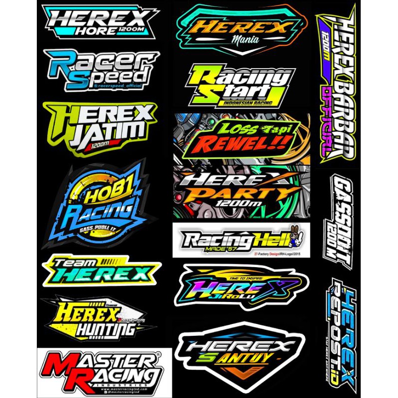 Jual STICKER FULL HEREX RACING TIGER MP MOTOR CB STICKER GL STIKER ...
