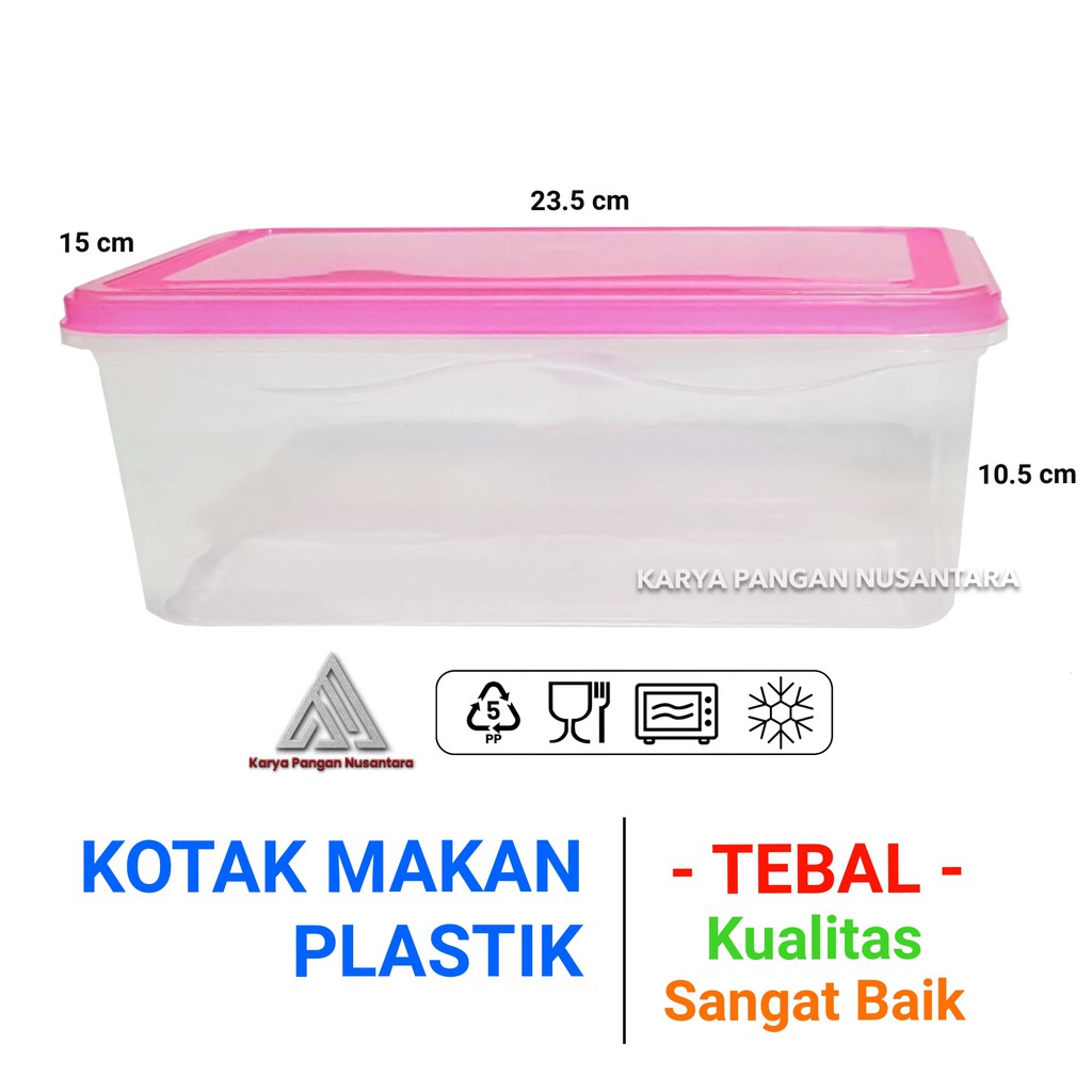 Jual KOTAK MAKAN PLASTIK 3000 ML / FOOD CONTAINER / BOX PLASTIK MAKANAN ...