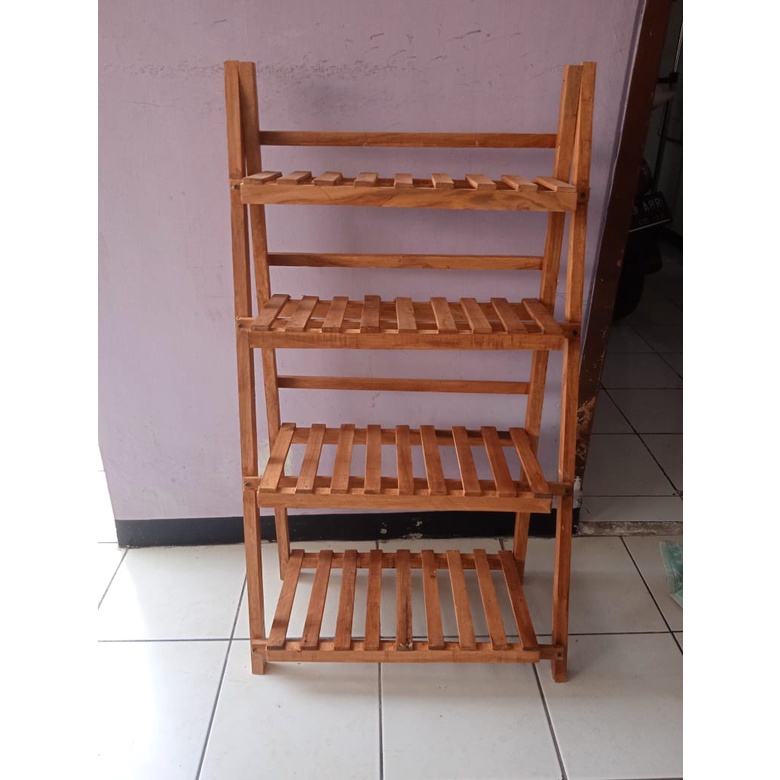 Jual Rak Tanaman Hias Bunga Minimalis - Rak Kayu Dekorasi Rumah - Rak ...