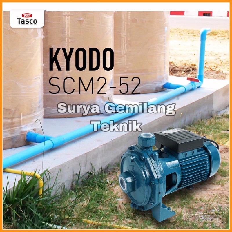 Jual Pompa Centrifugal KYODO SCM 2-52 2HP 1,5Kw Sentrifugal Pump ...