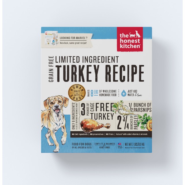 Jual The Honest Kitchen Limited Ingredients Turkey Recipe Grain-Free Dehydrated Dog Food ...