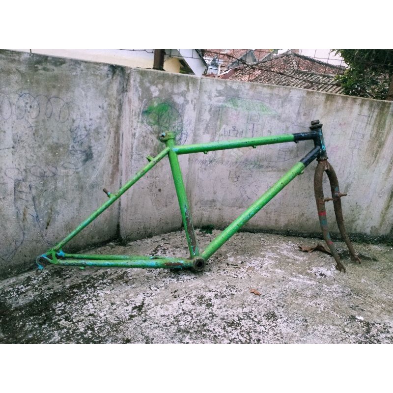 Jual FRAME FORK SEPEDA MTB 26 JADUL DO SEMI VERTI TEBAL BERANTING SIZE ...